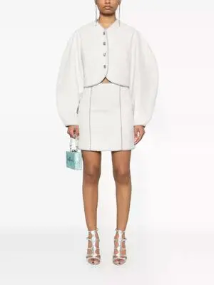 ROTATE BY BIRGER CHRISTENSEN Bouclé Mini Skirt