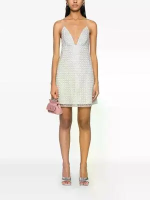 ROTATE BY BIRGER CHRISTENSEN Beaded A-line Mini Dress