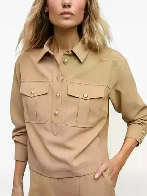 Veronica Beard Colvin Blouse - Brown