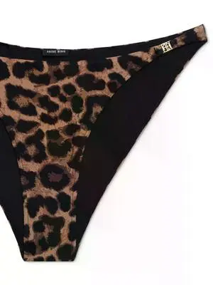 ANINE BING Leopard-print Bikini Bottom
