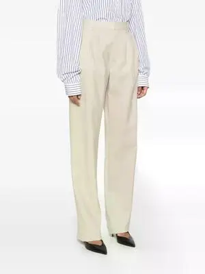 Saint Laurent Wool Trousers - Neutrals