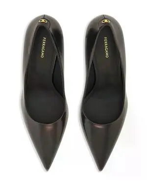 FERRAGAMO 70mm Double Gancio Pumps