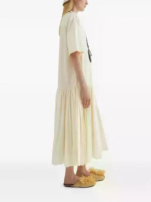 JIL SANDER Cotton Shirt Dress - Neutrals