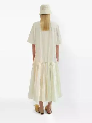 JIL SANDER Cotton Shirt Dress - Neutrals