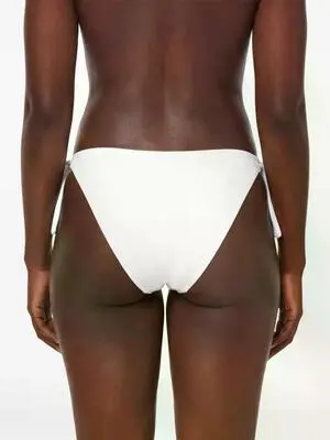 Moschino Rubber Logo Bikini Bottoms - White
