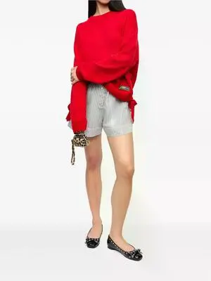 GANNI Drawstring-hem Pullover Sweater