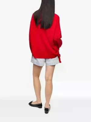 GANNI Drawstring-hem Pullover Sweater