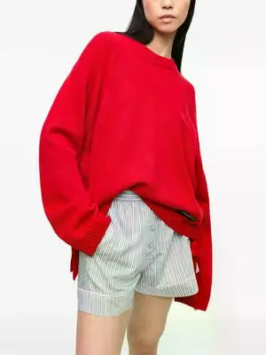 GANNI Drawstring-hem Pullover Sweater
