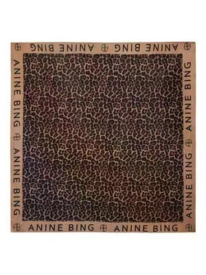 ANINE BING Eliza Leopard-print Sarong - Brown