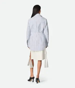 Bottega Veneta Striped Cotton Jacket