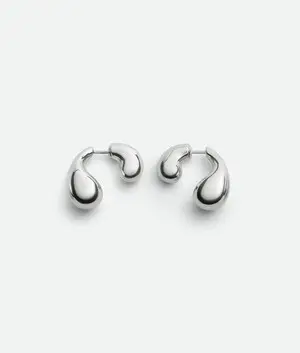 Bottega Veneta Mini Drop Earrings - Silver