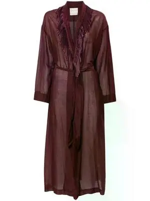 FORTE_FORTE Fringed-detailing Coat