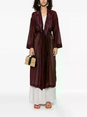 FORTE_FORTE Fringed-detailing Coat