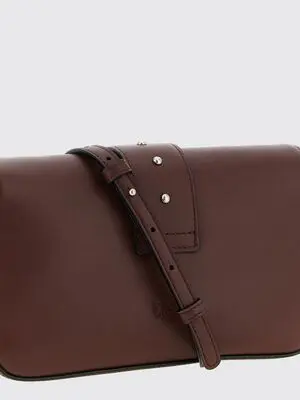 Pinko Mini Bag With Clasp Detail - Burgundy