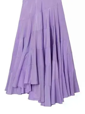 Tory Burch Pleated Midi Dress - Purple