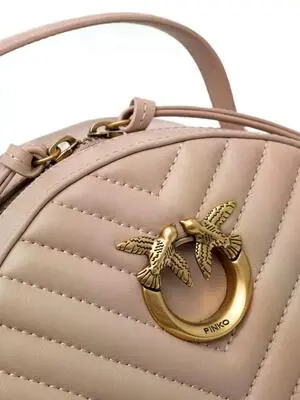 Pinko Leather Backpack - Neutrals