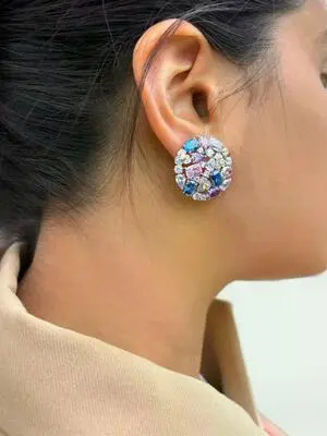 JUWELINA PARIS Lucia Sapphire Earrings