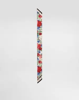 Dolce & Gabbana Floral- Twill Headscarf - Print