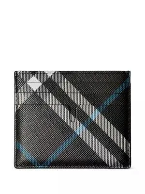 Burberry Checked Cardholder - Black