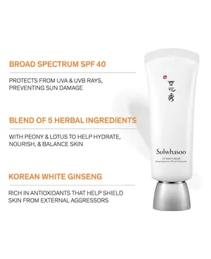 SULWHASOO Uv Daily Cream Broad Spectrum Spf 40 Sunscreen - No Color