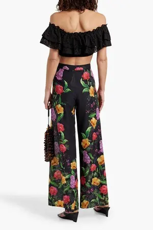Charo Ruiz Ibiza Broderie Anglaise Cotton-blend Top