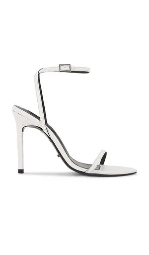 Metallic Silver Stiletto Sandals