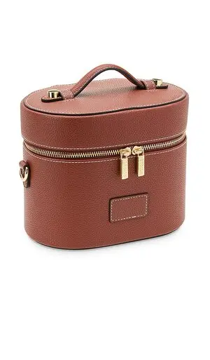 ETOILE COLLECTIVE Oval Toiletry Case - Ginger Brown
