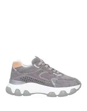 Hogan Soft Leather Sneakers - Grey