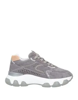 Hogan Soft Leather Sneakers - Grey