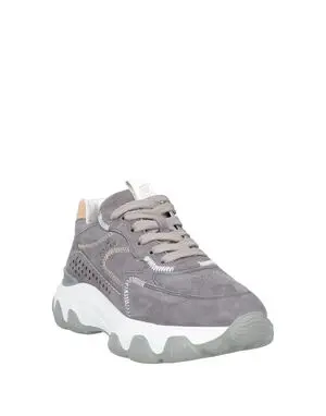 Hogan Soft Leather Sneakers - Grey