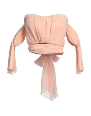 Elisabetta Franchi Sleeveless Chiffon Crop Top