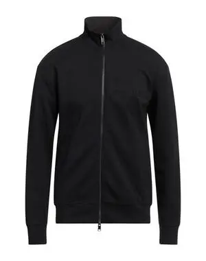 Armani Exchange Cotton-blend Zip-up Sweatshirt - Black