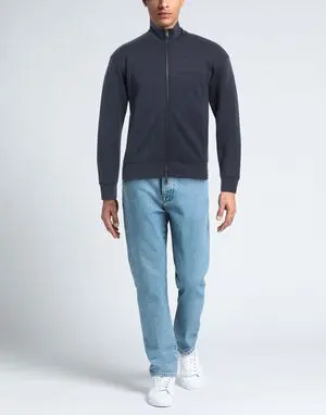 Armani Exchange Cotton-blend Zip-up Sweatshirt - Navy