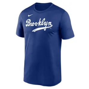 Nike Jackie Robinson Brooklyn Dodgers Legend Home Dri-fit Mlb T-shirt - Blue