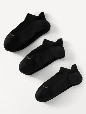 Athleta High Performance Ankle Socks 3-pack - Black