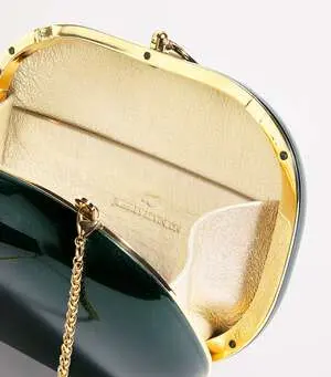 Jeffrey Levinson Oval Elina Clutch Bag - Green