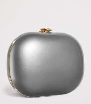 Jeffrey Levinson Elina Oval Clutch - White