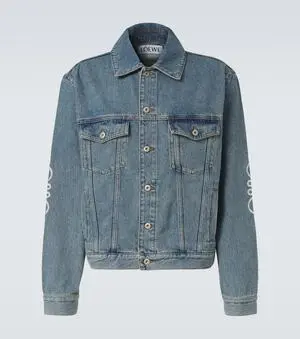 Loewe Anagram Denim Jacket - Blue