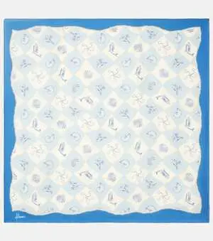 ALEMAIS Pia Printed Silk Scarf