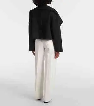 TOTEME Signature Cropped Wool Double Jacket