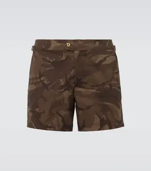 TOM FORD Camouflage Swim Trunks - Multicoloured