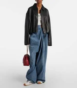 Loewe Leather Jacket - Black