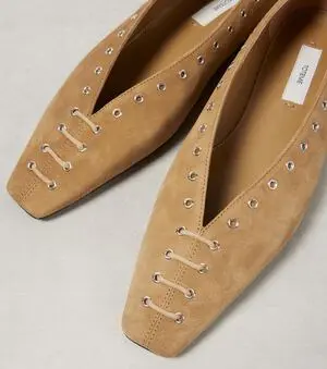 TOTEME Suede Ballet Flats