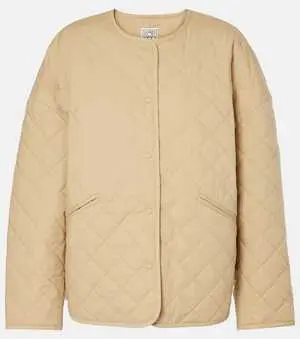 TOTEME Quilted Organic Cotton Jacket - Beige