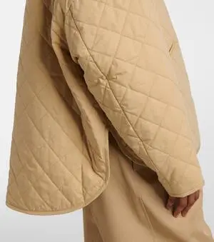 TOTEME Quilted Organic Cotton Jacket - Beige