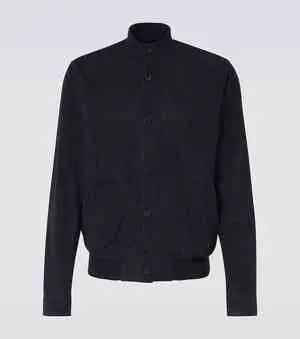Rubinacci Suede Bomber Jacket