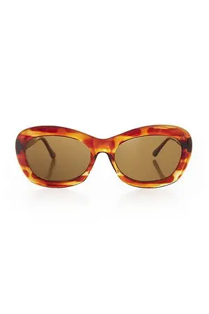 SUNGLASS MUSEUM Vintage Isla Sunglasses Tortoise/brown Lens