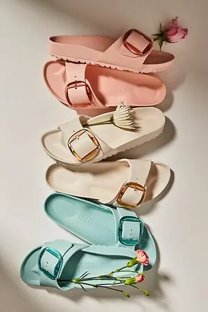 BIRKENSTOCK Madrid Eva Big Buckle Sandals - Eggshell
