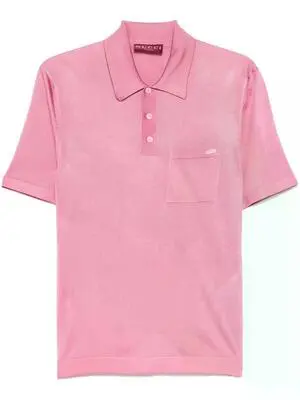 Gucci Fine-knit Silk Polo Shirt