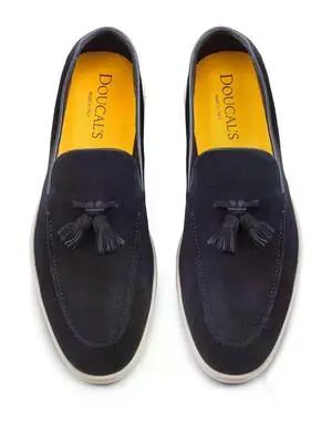 DOUCAL'S Tassel Suede Loafers - Blue